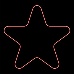 Neon Star Red Vector Images (over 5,100)