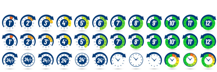 Time icon clock sign Royalty Free Vector Image