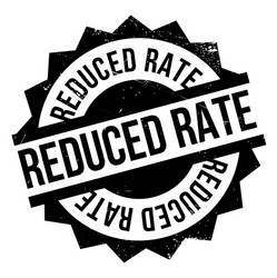 Reduced rate rubber stamp Royalty Free Vector Image