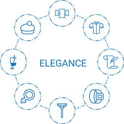 Elegance icons Royalty Free Vector Image - VectorStock