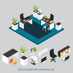 Job interview isometric background Royalty Free Vector Image
