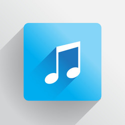 Abstract whole note with exclamation mark Vector Image