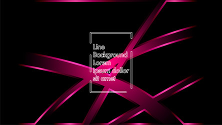 Pink ribbon wave on a black background layout Vector Image