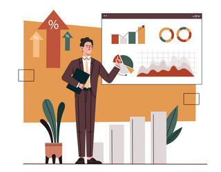 Performance review concept Royalty Free Vector Image