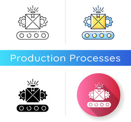 Custom manufacturing rgb color icon Royalty Free Vector