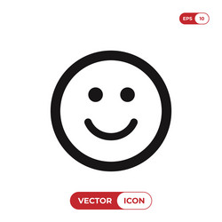 Happy face icon smile Royalty Free Vector Image