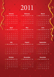 2011 Calendar Vector Images (over 360)