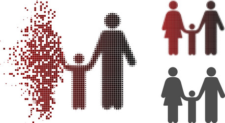 Disintegration of the Family Vector Images (over 260)