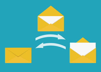 Folders with documents file transfer concept Vector Image
