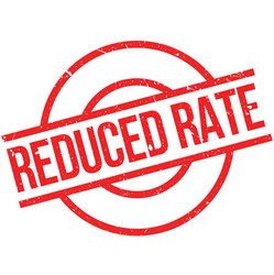 Reduced rate rubber stamp Royalty Free Vector Image