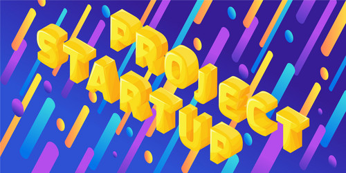 Isometric 3d font design three-dimensional Vector Image Isometric 3d font design three-dimensional Vector Image