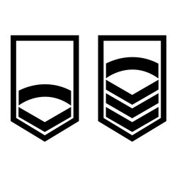 Military rank icon Royalty Free Vector Image - VectorStock