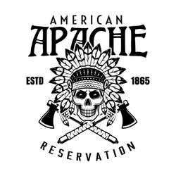 Native american indians apache tribe Royalty Free Vector