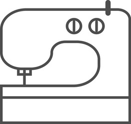 Sewing machine icon embroidery sign Royalty Free Vector