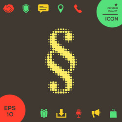 Paragraph halftone logo Royalty Free Vector Image