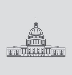 Wisconsin state capitol in madison usa Royalty Free Vector