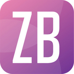 Zb letter logo design with simple style Royalty Free Vector