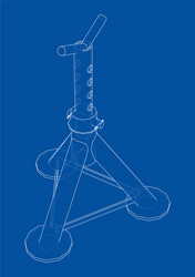 Axle stand isolated Royalty Free Vector Image - VectorStock