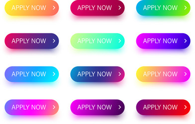 Bright colorful apply now icons isolated on white Vector Image