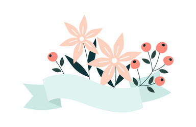 Floral banner strip Royalty Free Vector Image - VectorStock