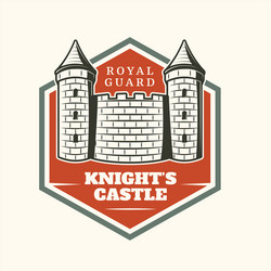 Historical medieval label template Royalty Free Vector Image