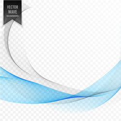 Stylish blue wave lines background Royalty Free Vector Image