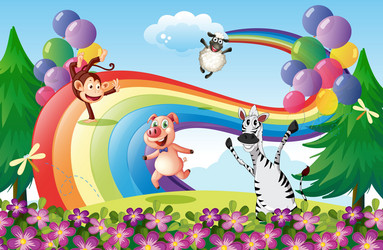 Rainbow Animals Vector Images (over 28,000)