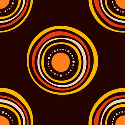Australian aboriginal seamless horizontal border Vector Image