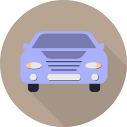 Flat taxi car icon design Royalty Free Vector Image