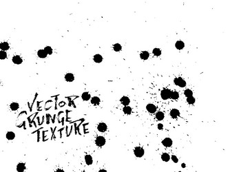 Handdrawn grunge texture abstract ink drops Vector Image