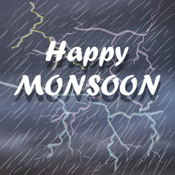 Happy monsoon Royalty Free Vector Image - VectorStock