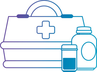 Medical box isolated icon Royalty Free Vector Image