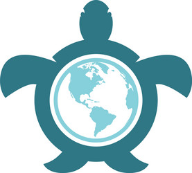 World tortoise design Royalty Free Vector Image
