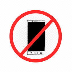 No gadget smartphone sign icon Royalty Free Vector Image