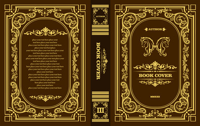 Book cover Royalty Free Vector Image - VectorStock