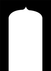 Arabic arch window and doors icon traditional Vector Image