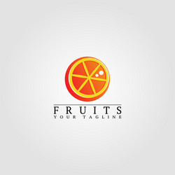 Fruits logo template for business corporate Vector Image
