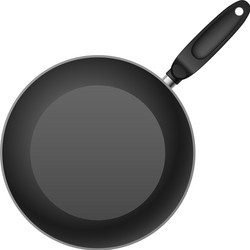 Frying pan design concept Royalty Free Vector Image