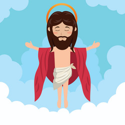 Jesus Ascension Cartoon Vector Images (38)