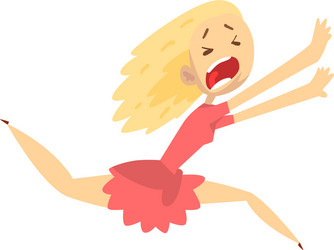 Scared Woman Running Vector Images (over 220)