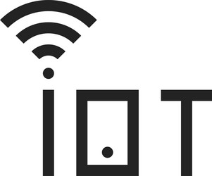 Cloud iot internet of things icon Royalty Free Vector Image