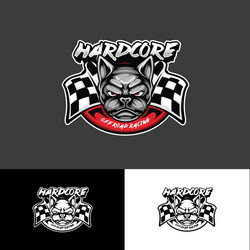 Cute French Bulldog Logo Royalty Free Vector Image