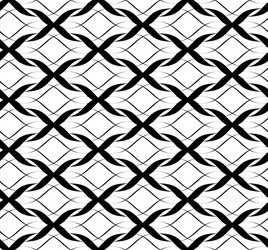 Black and white seamless pattern twist line style Vector Image