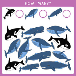 Educational math game for kids Royalty Free Vector Image