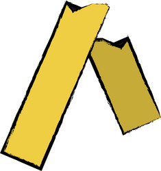 Broken ruler icon Royalty Free Vector Image - VectorStock