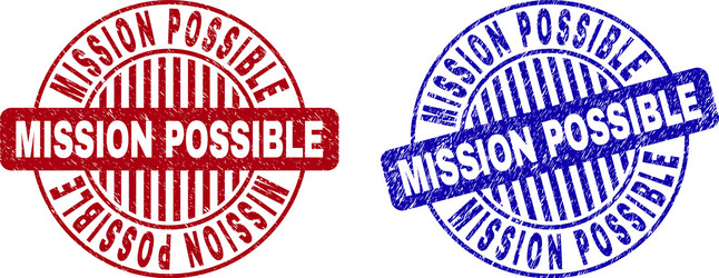 Mission complete stamp Royalty Free Vector Image