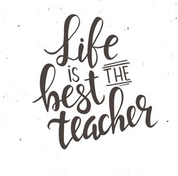You are the best teacher - hand lettering Vector Image