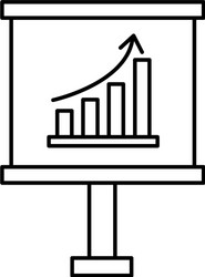 Statistics graphics cartoon Royalty Free Vector Image