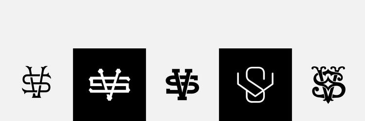 Simple sy monogram logo suitable for any business Vector Image