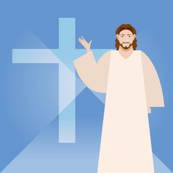 Jesus christ banner Royalty Free Vector Image - VectorStock